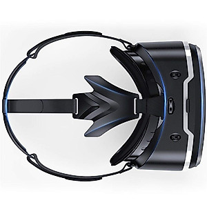 VRSHINECON VR Glasses - 3D Virtual Glasses and Smart Phones Compatible 4.5 to 6.0 inch Screen VR Glasses (Color : Black)