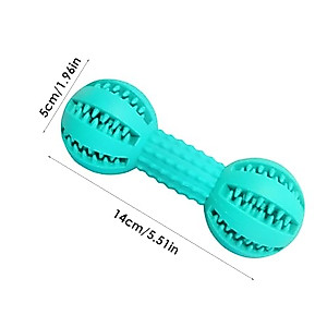 Puppy dentals Chew - Dog Teething Toy, Interactive dentals Toy | Dog Treat Toy Dispenser, Pet Teething Cleaner Chew Toy, Puppy Gum Soothing Toy, Dumbbell Shape Design Dog Teeth Grinding Toy for Dog