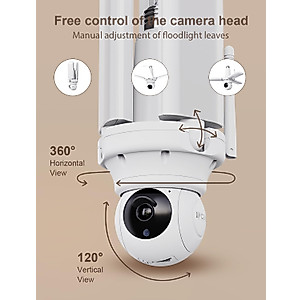 Rreslicam E26 Garage LED Light with Smart Security Camera, 30W 5000LM, Suitable for Garage, shed, Studio, Hallway, Laundry Room, etc. Timed Lighting, Motion-Activated Lighting, AI Monitoring