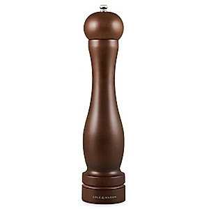 Cole & Mason Precision Grind Forest Capstan Pepper Mill, Stained Beech Wood/Walnut, 31.5 cm