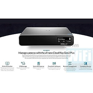 Ubiquiti UniFi Cloud Key Gen2 Plus (UCK-G2-PLUS), Single,dual band