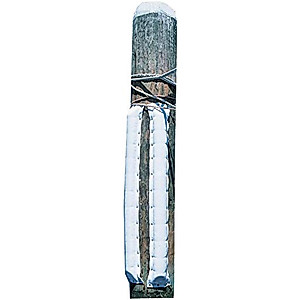 Taylor Made Large Dock Post Bumper, 5-1/2" W x 2-1/4" D x 3' L, Polyester Cover, Closed-Cell Foam Inner Cushion, Fold-Over or Top of Dock Mounting, White - 2020108600