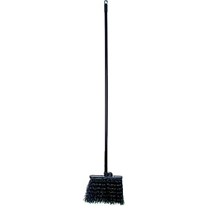 SPARTA 3688403 Flo-Pac Duo Sweep Synthetic Unflagged Warehouse Broom with Metal Handle, 7" Trim x 13" Width Bristle, 48" Overall Length, Black