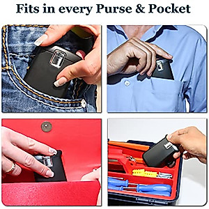 EasY Magnifier Small Pocket Magnifying Glass 3X with LED Light For Reading Fine Print; Mini Lighted Hand Held Acryl Lens; Read Lables In Stores; Magnify Glasses For Close Work;Helpful Gift For Seniors