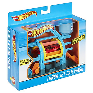 Hot Wheels Turbo Jet Car Wash Playset Vehicle