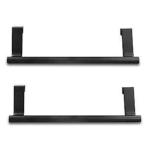 Over Cabinet Cupboard Door Towel Bar, 2 Pack Stainless Steel Kitchen Towel Holder Over Door Towel Rack Bar Holder Towel Racks for Bathroom Door (23cm)