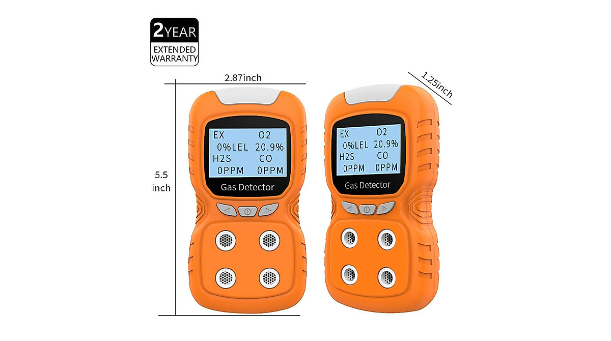 XLA Alert 4-Gas Portable Detector | Monitor LEL, O2, CO, H2S