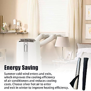 Portable Air Conditioner Hose Cover Wrap, Insulated AC Hose Cover, Protective Dust Sleeve for Air Conditioning Exhaust Hose, Universal Fit 5 inch to 6 inch Diameter Exhaust Pipes