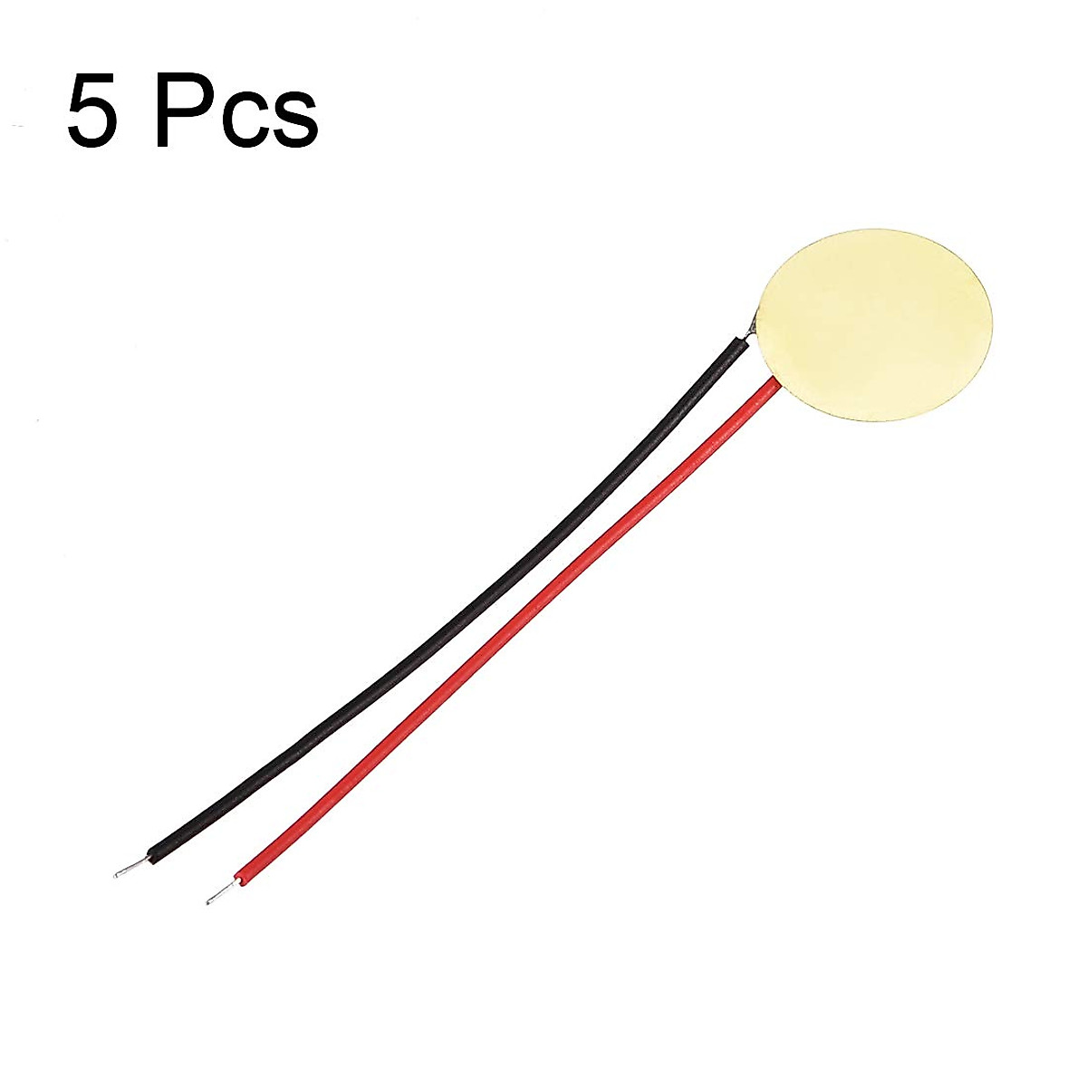 uxcell 5 Pcs Piezo Discs 15mm Acoustic Pickup Transducer Microphone Trigger Element CBG Guitar