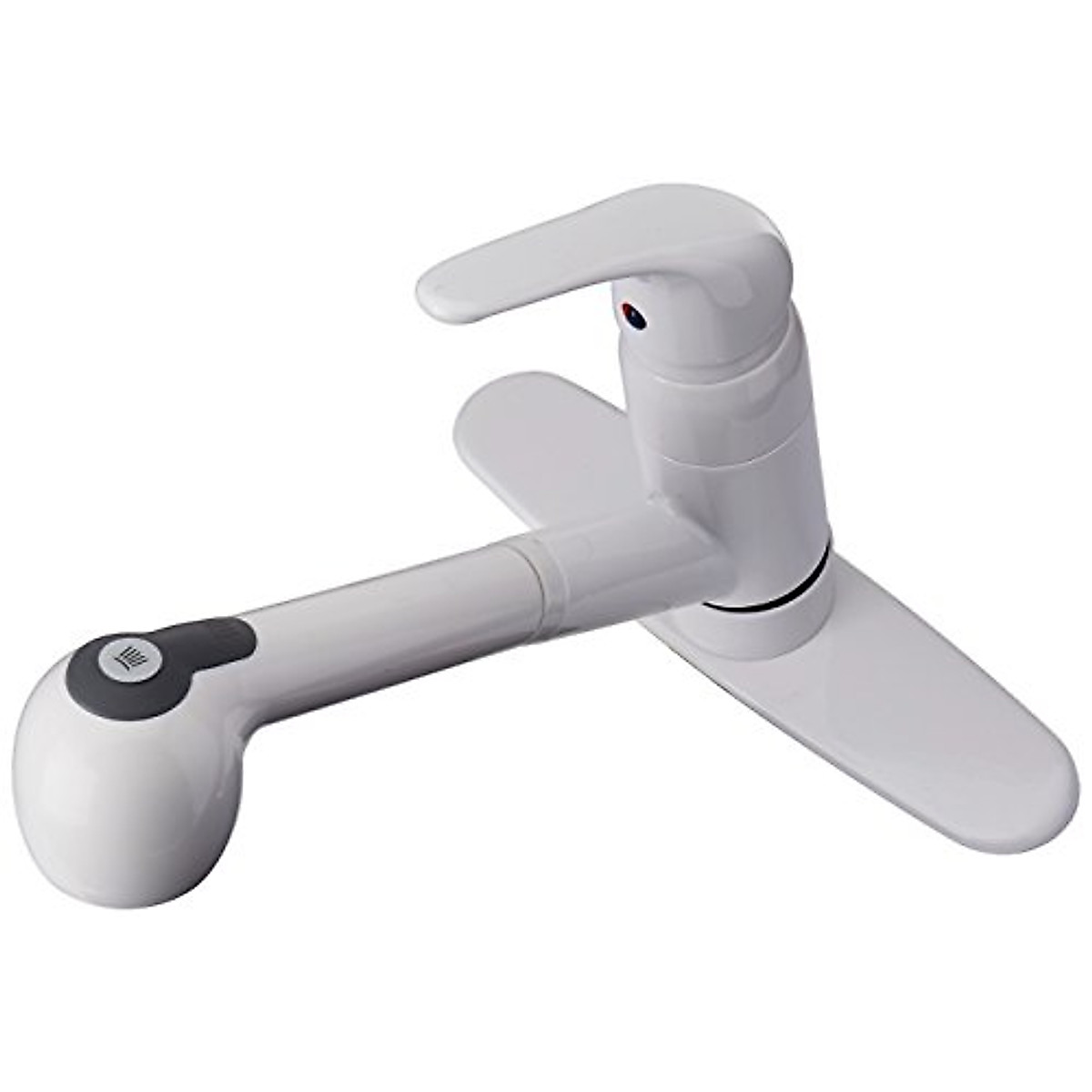 Pfister G13310WW Pfirst Series 1-Handle Pull-Out Kitchen Faucet in White, Water-Efficient Model