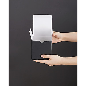 JTRF Small Gift Boxes with Lids – 10-Pack Recyclable Cardboard Boxes for Gifts, Invitations, Organization Sturdy Kraft Boxes – Gift Boxes Bulk Pack (4 x 4 x 4, Black)