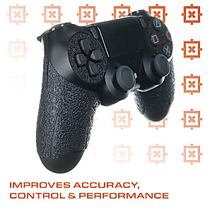 TALON Gaming Grips: GamLokR Collection – Rubber Controller Grip Compatible with Playstation 4 Controllers (Controller Not Included) – Non-Slip PS4 Gamer Grip for Sweaty Hands – Adhesive Grip Skin