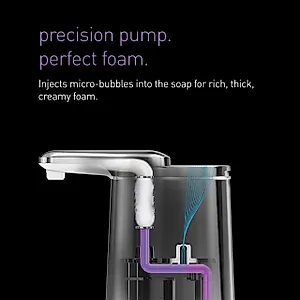 simplehuman pump Soap Dispenser, 9 oz. Rechargeable, Brushed