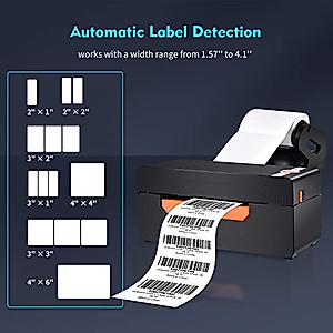 FIRINER Bluetooth Thermal Shipping Label Printer, Wireless 4x6 Label Printer for Shipping Packages, High Speed Shipping Label Printer, Compatible with Windows, Mac, Amazon, Ebay, UPS, FedEx, Shopify