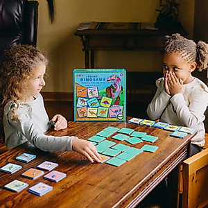 eeBoo: Shiny Dinosaur Memory and Matching Game, Developmental and Educational, Sharpens Recognition, Concentration and Memory, Perfect for Ages 3 and up