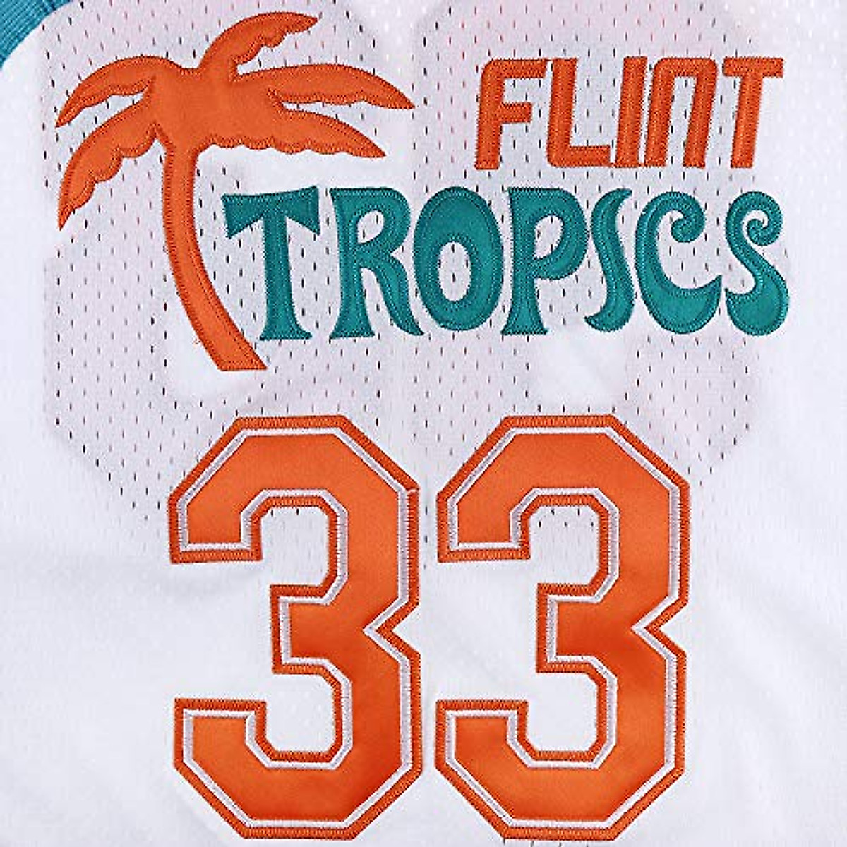 Aolapo Flint Tropics Jersey Moon 33 Basketball Jerseys for Men S-XXXL White