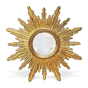 Park Hill Collection EWI16001 Isolde Sunburst Mirror, 25.75-inch Height, Gold, 25.75inchL x 2inchW x 25.75inchH