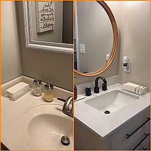 Cq acrylic Clear Napkin Holders for kitchen,Guest Towel Basket,PaperTowel Holder in Clear,Cocktail and Guest Napkin Holder,9 Inch