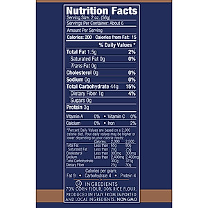 DeLallo Gluten Free Orzo Pasta, Made with Corn & Rice, Wheat Free, 12oz Bag, 2-Pack