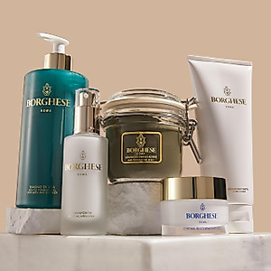 Borghese Bagno di Vita Gentle Foaming Bath & Shower Gel - Aromatherapy Hydrating Body Wash with Thyme, Chamomile & Sweet Almond Oil For All Skin Types