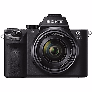 Sony a7 II Mirrorless Camera with 28-70mm Lens (ILCE7M2K/B) + Sony FE 24-105mm Lens + Filter Kit + Lens Hood + Bag + 64GB Card + NPF-W50 Battery + Card Reader + More (Renewed)