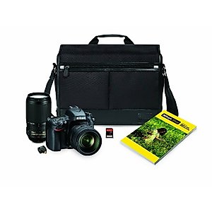 Nikon D600 24.3MP CMOS FX-Format Digital SLR Camera Bundle with 24-85mm and 70-300mm Nikkor VR Lens and 3.2-Inch TFT LCD Screen (Black) (OLD MODEL)