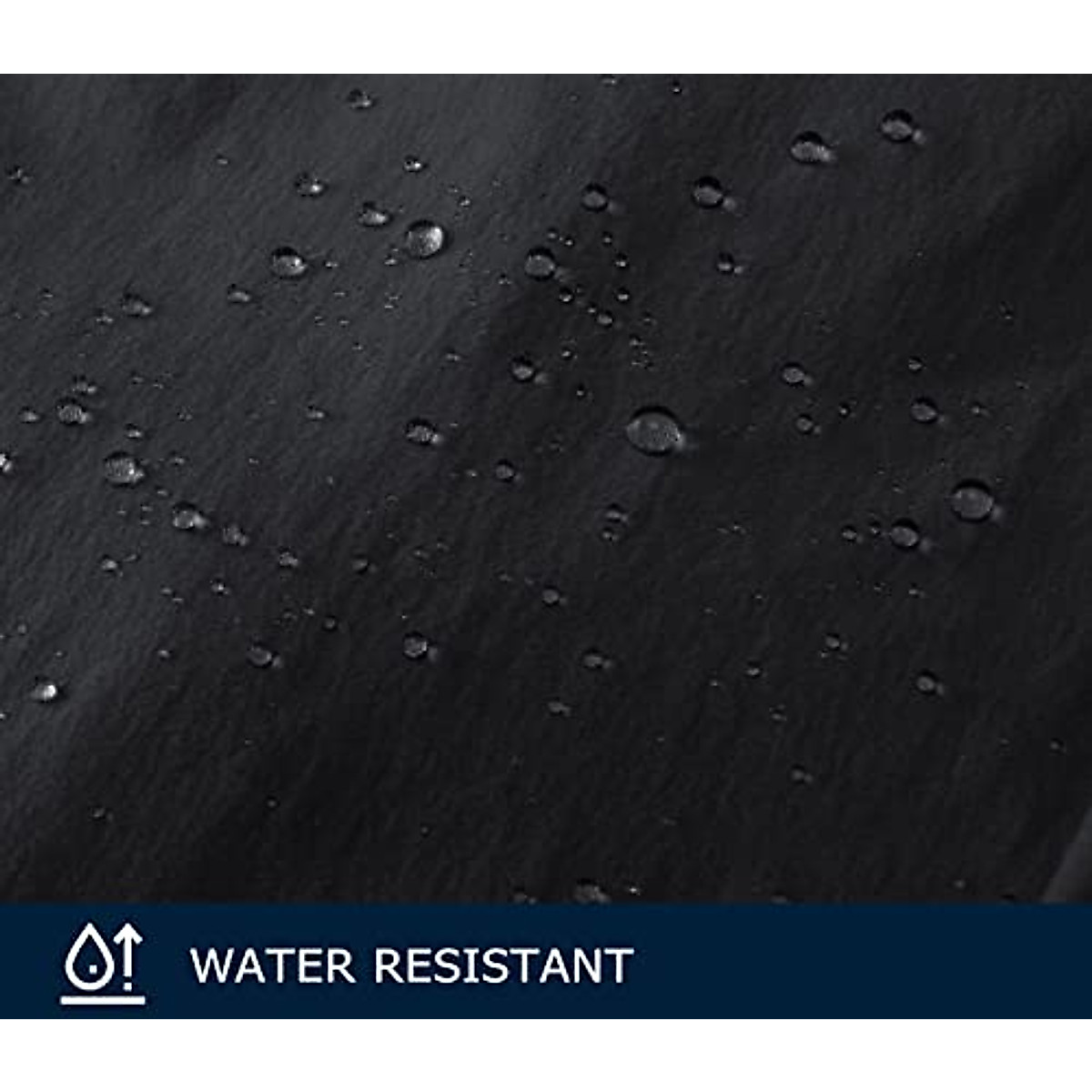 TACVASEN Capri Pants for Men Black Cargo Shorts Men Outdoor Quick Dry Shorts for Men Water-Resistant Workout Shorts with Zipper Pockets