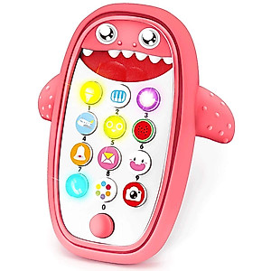 Baby Toys,Baby Phone Toys with Lights&Music,Early Learning Educational Smartphone Toy for Toddlers,Role Play Fun Toys for 1 Years Old Gifts