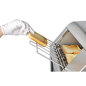 EASYROSE Commercial Conveyor Toaster 450 Slices/Hour Commercial Toaster Oven, 10" Wideness Conveyer Belt Heavy Duty Toasters for Restaurant Hotel Bun Bagel Bread, 120V,1800W, ETL