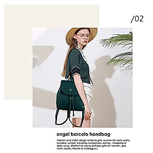 Angel Barcelo Backpack Purse for Women Fashion Backpack Purses PU Leather Daypacks Shoulder Bag Satchel Purse Green