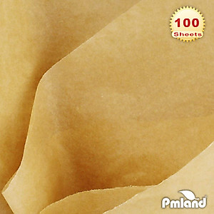 PMLAND 100 Sheets Light Brown Sand Tissue Wrapping Paper Bulk 20 x 15 Inches for Gift Favor Bags Boxes Flowers Packaging Crafts DIY Art Projects and Party Decorations