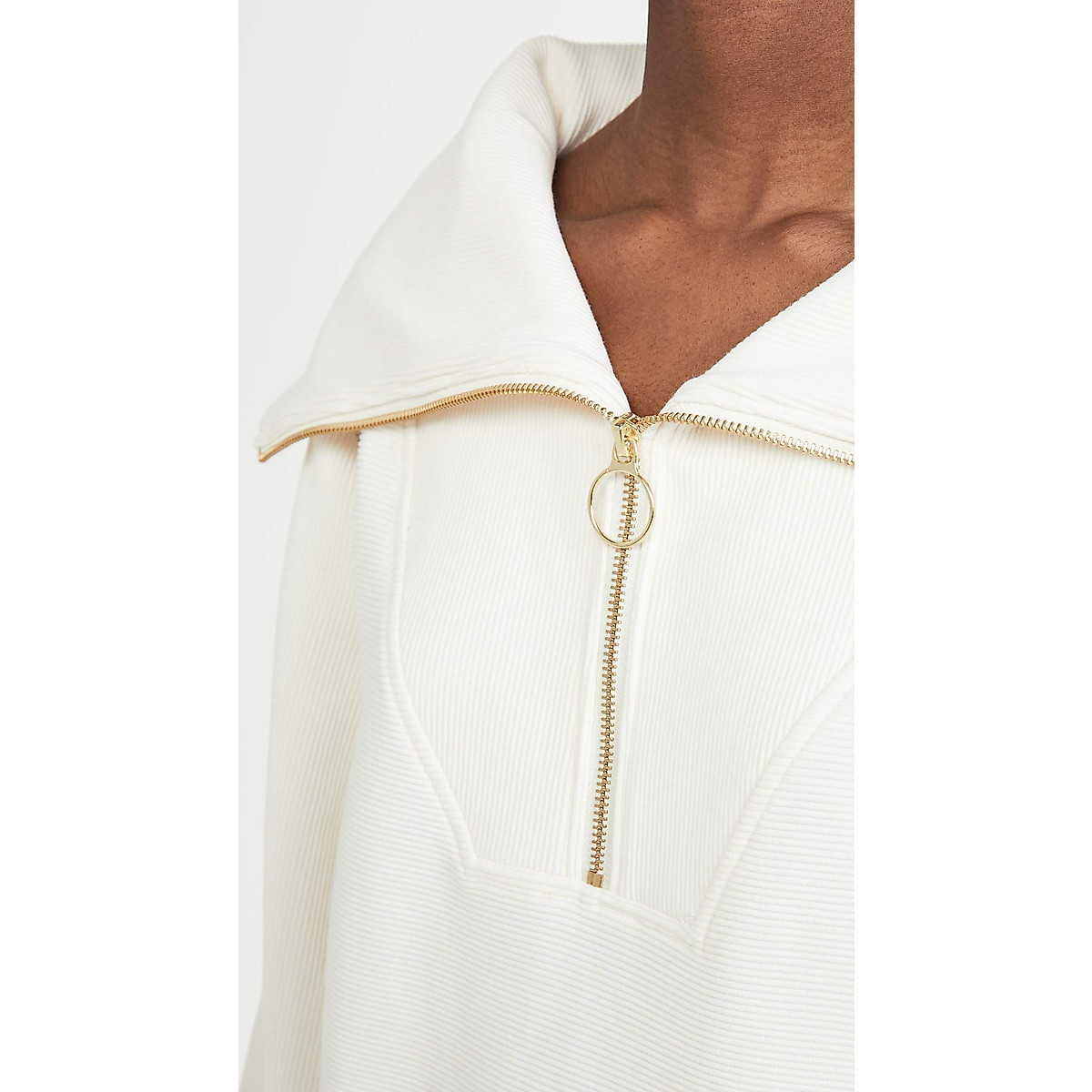 Varley Women's Vine Half Zip, Ivory, White, S