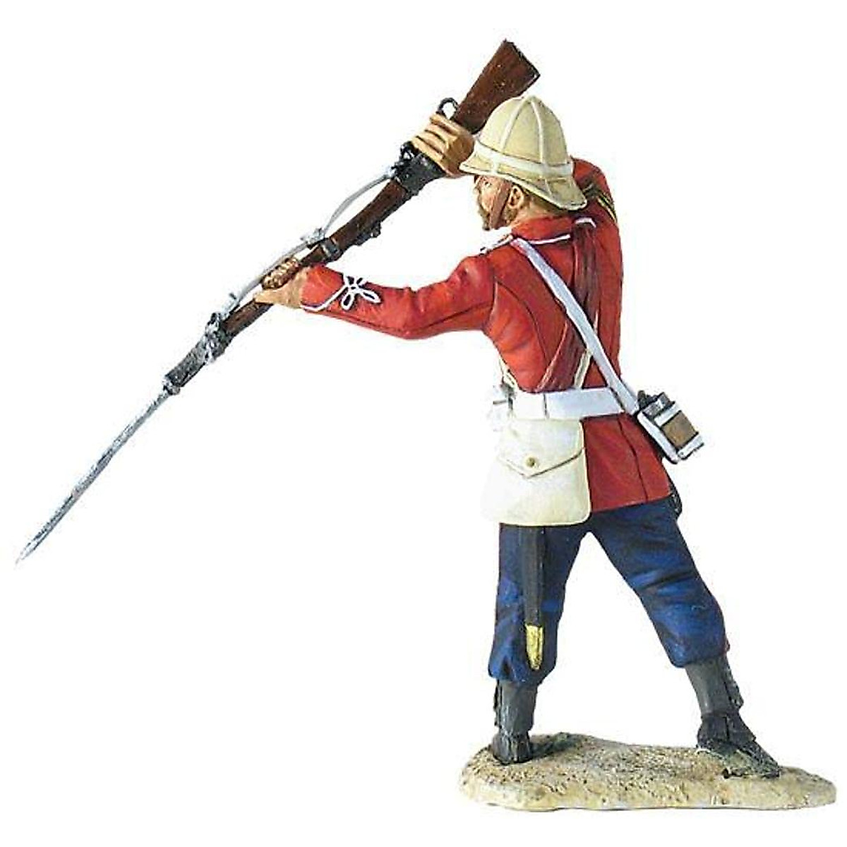 W. Britain Anglo Zulu War 20142 British 3rd East Kent Regiment Sergeant Milne standing parry 1:30 scale pewter