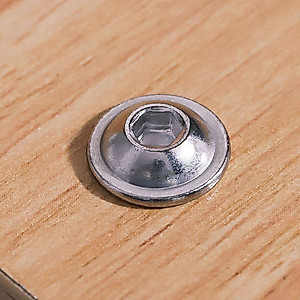 Glvaner (30 Sets) M5-0.8 x 20mm Flanged Washer Button Head Socket Cap Screws & Hex Nuts & Flat Washers, 18/8 Stainless Steel 304, Fully Threaded, Machine Coarse Thread, No Coating, Plain Finish