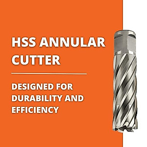 Jancy Slugger by Fein - HSS Nova Annular Cutter with Centering Pin - 3/4" Straight Shank, 2" Depth, 9/16" Diameter - 63134143042