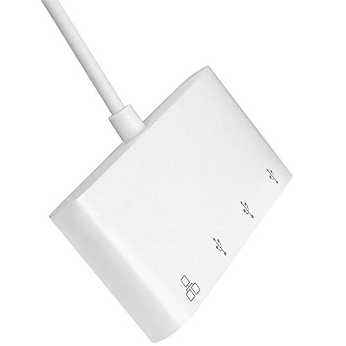 INLAND ProHT USB 3.1 Type C to 3 USB and Ethernet Adapter