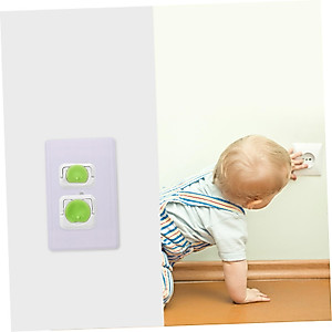 Kisangel Power Outlet 24pcs Socket Protection Cover Power Supply Safety Cover Plastic Child Plug Protector Covers