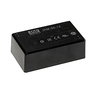 MEAN WELL IRM-90-12 Compact Green Power Module Encapsulated 12V 6.7A 80W PCB Chassis Mount