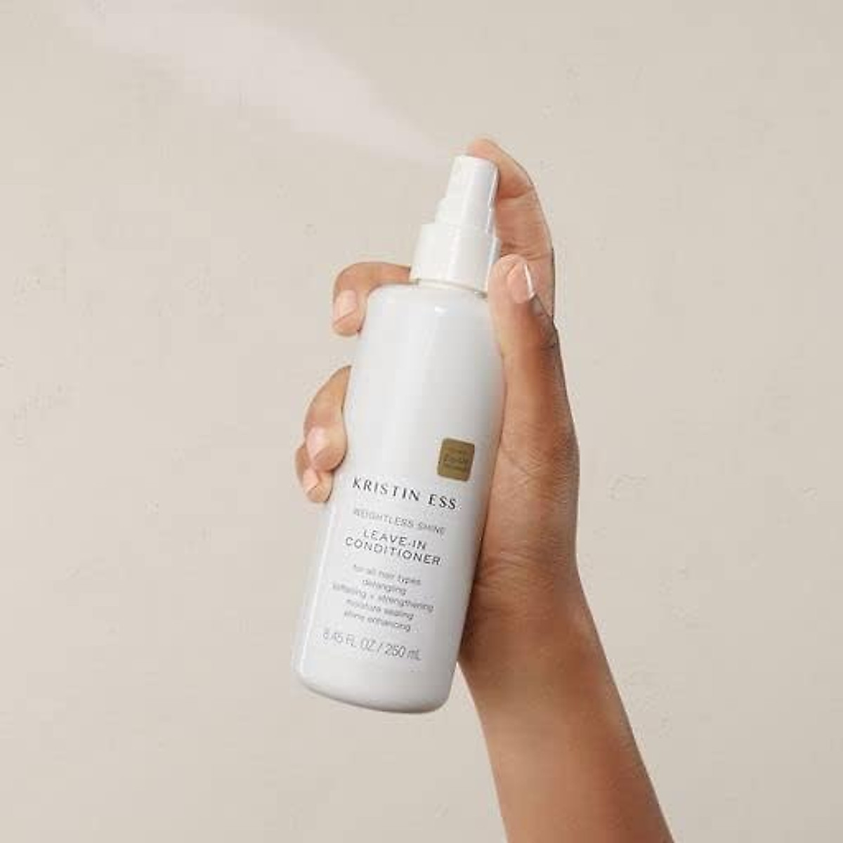 Kristin Ess Hair Weightless Shine Leave-In Conditioner Spray for Dry Damaged Hair, Detangler Spray, Softening + Strengthening, Paraben and Phthalate Free, 8.45 fl. Oz. 8.45 Fl Oz (Pack of 2)