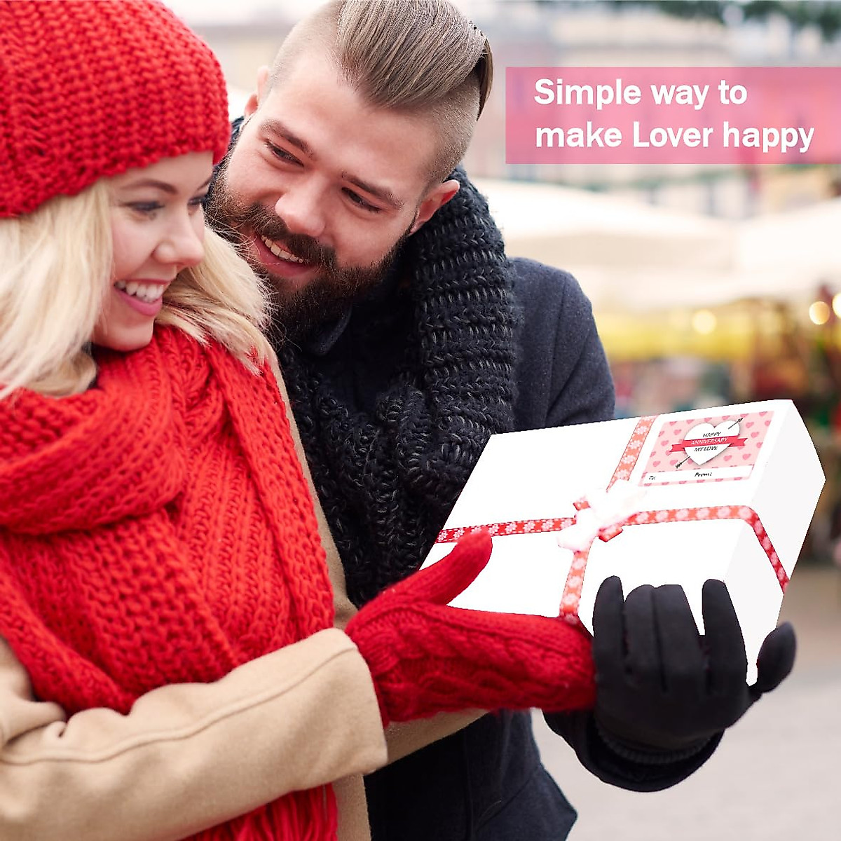 12 Packs Extra Large Gift Box Bulk with All-Occasions Stickers, 17x13x4 Inch Premium White Gift Boxes with Lids for Presents, T-shirt, Robe, Sweater Cardboard Boxes for Christmas, Birthday - Cajas