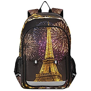 ALAZA Paris Eiffel Tower Light Casual Daypacks Bookbag Bag