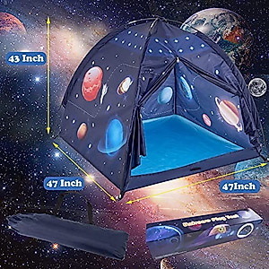 Gentle Monster Space Play Tent for Kids, Indoor Universe & World Playhouse for Boys, Imaginative Gift for Toddlers & Children 3 4 Years Old, Up - 47 x 47 x 43 Inch