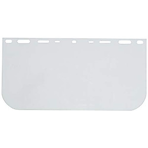 Replacement Face Shield, 8"x 15.5"x .040, Clear Polycarb, Model 15151
