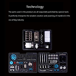 RuiyiF V8 Engine Model Kit That Works for Adult, 500+PCS 8-Cylinder Mechanical Engine Model Building Kit, Desktop Hobby Engine Kit, Educational Toys