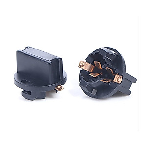 ALOPEE T10 Twist Lock Socket 194 168 Wedge Base Holder for W5W 2825 Auto Dashboard Instrument Panel Gauge Cluster Light Door Light Bulbs Holder DC 12V, Pack of 15