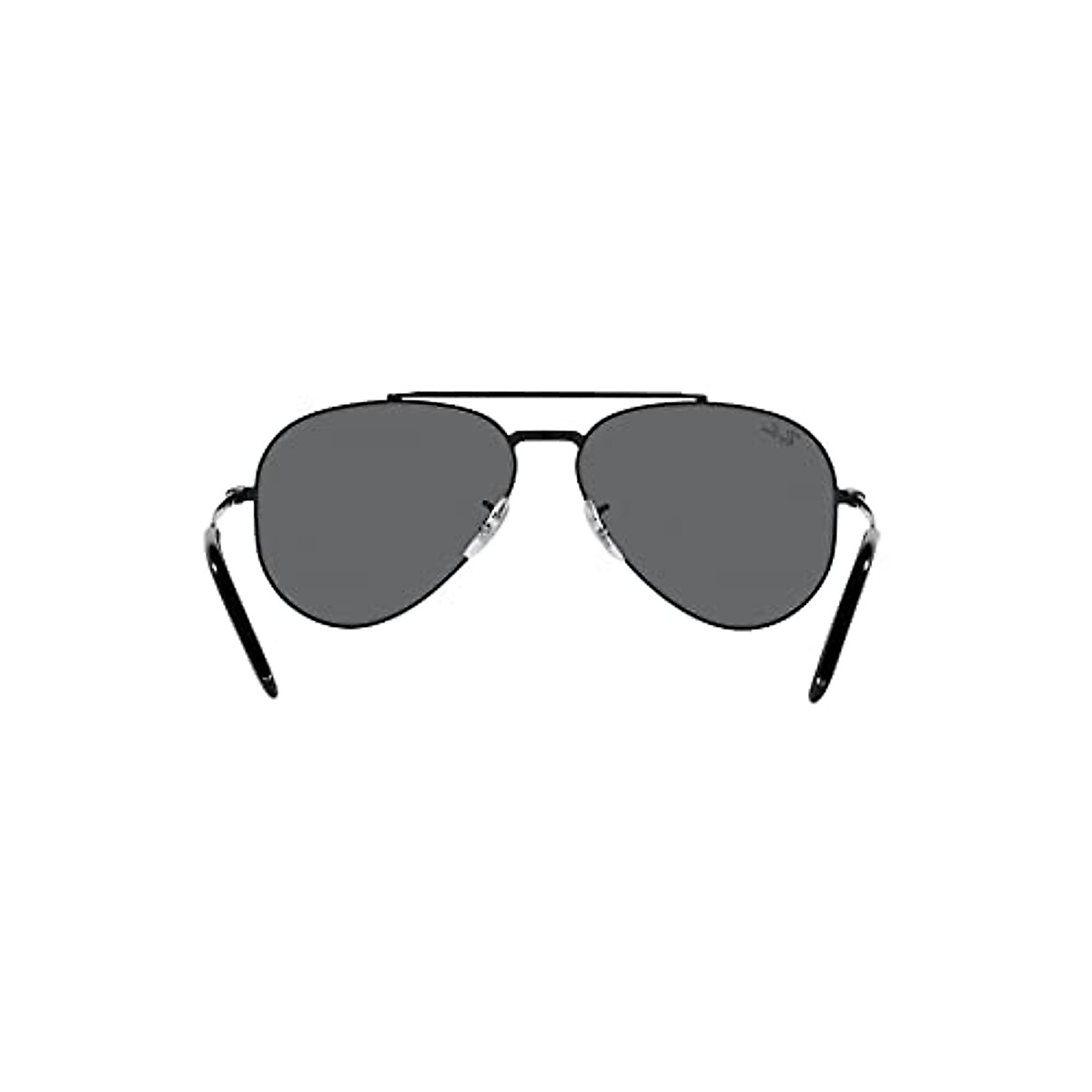 Ray-Ban RB3625 New Aviator Sunglasses, Black/Dark Grey, 62 mm