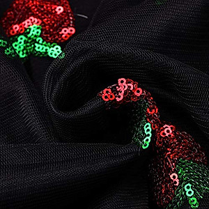 Daorokanduhp Fashion Women Long Dress Sexy Strawberry Sweet Mesh Yarn V-Neck Pleated Casual Ankle Length Sundress