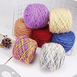 Fuzzy Knitting Yarn Medium Thick Skeins Acrylic Yarn for Knitting and Crocheting Super Soft Lightweight Crochet Yarn Breathable Knitting Fabric for Beginners DIY Craft Projects, 150g/Ball