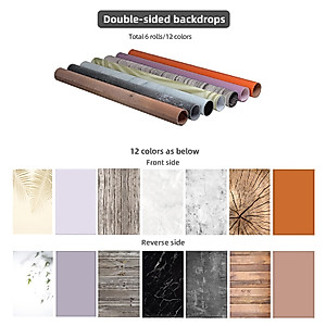 Yoocheese Product Photography Backdrops Background: Flat Lay Seamless Paper for Food - Small Tabletop Photo Shoot Props for Jewelry (22x34in Color)