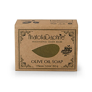 Olive Oil Soap Bar - Handmade 100% Pure Natural & Vegan (5 Bars)